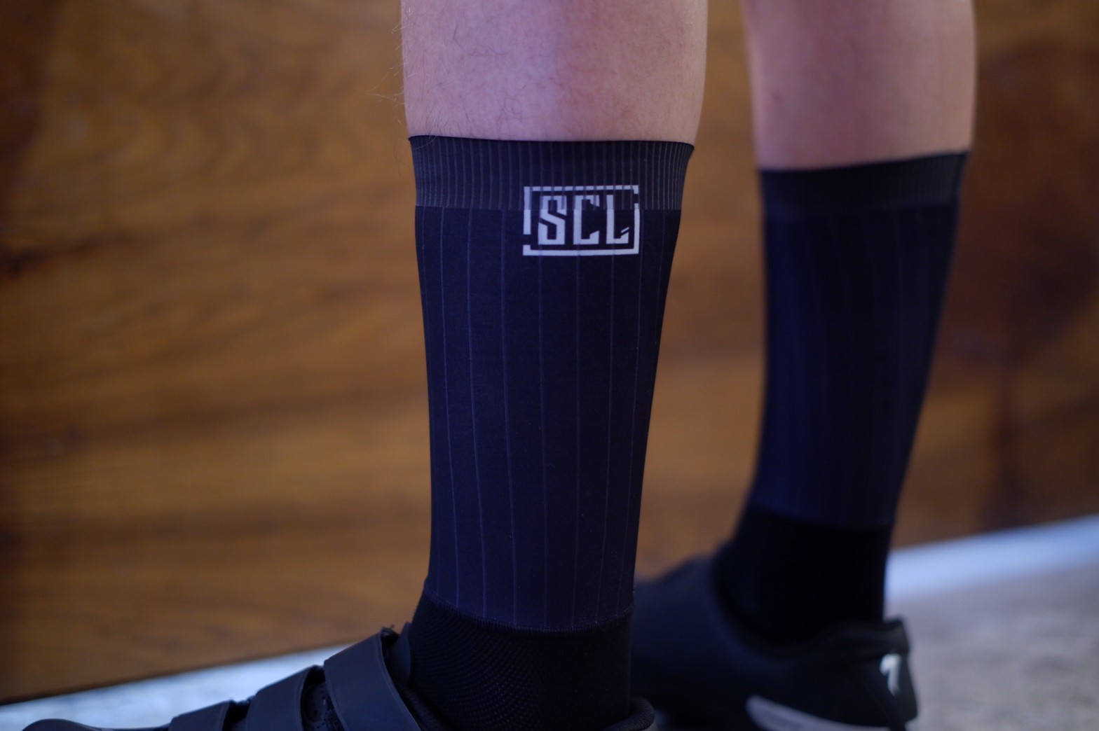 ถุงเท้า SCL Cycling Socks Black White Soft sweat sock fabric Style and ...