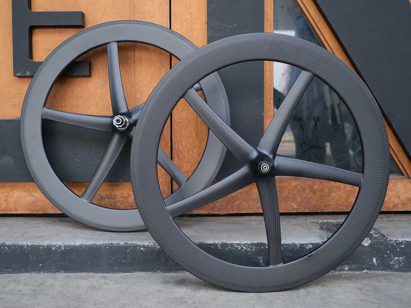 700C FULL CARBON Carbon 5 Starfish Spokes 5 Wheels