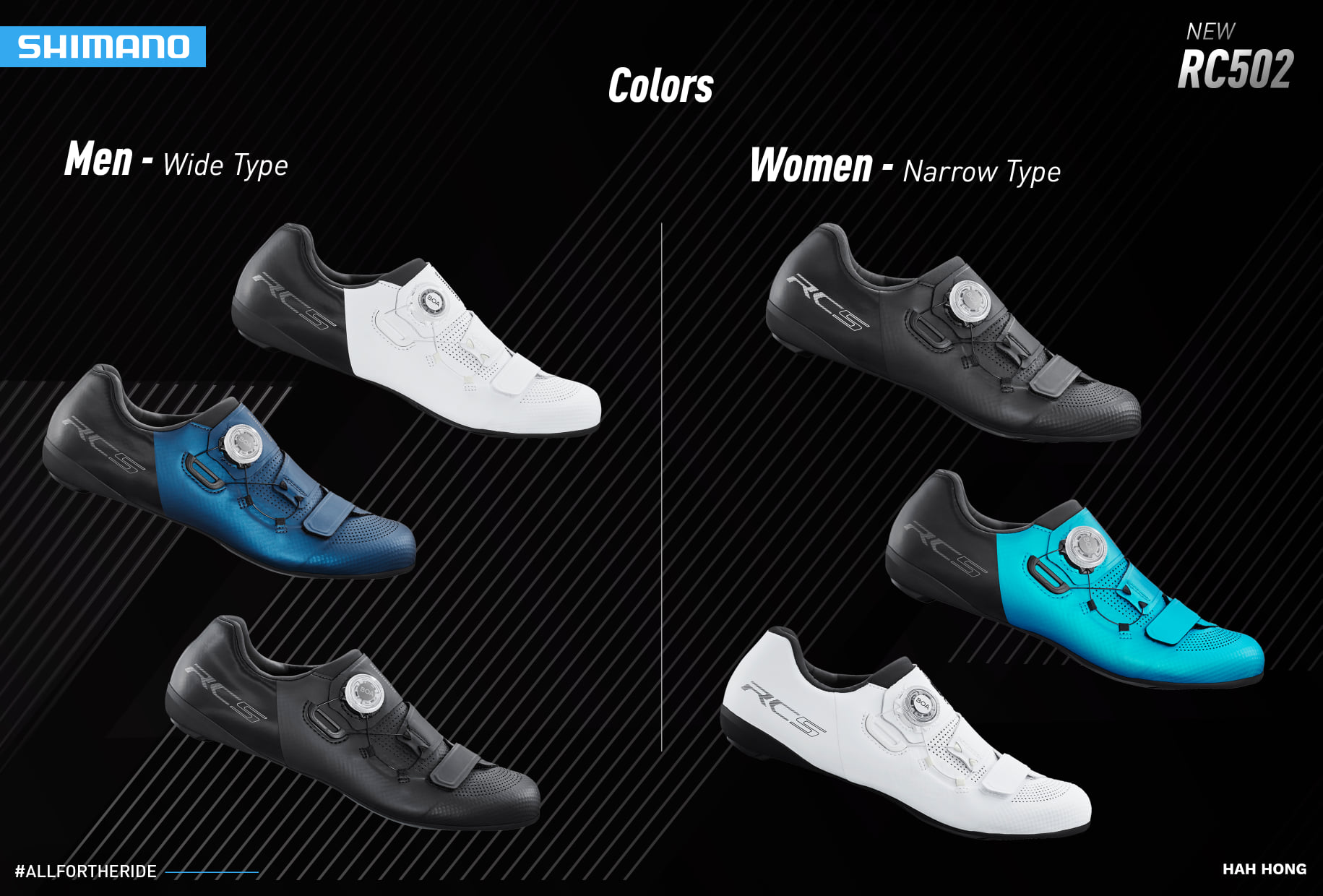 รองเท้าจักรยานเสือหมอบ Shimano RC 502 Man Lady 2022