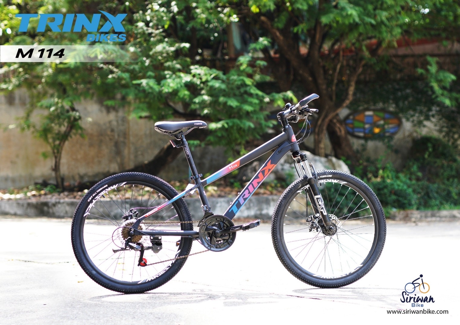 Trinx M114 เสือภูเขาเฟรมอลูล้อ 24 นิ้ว