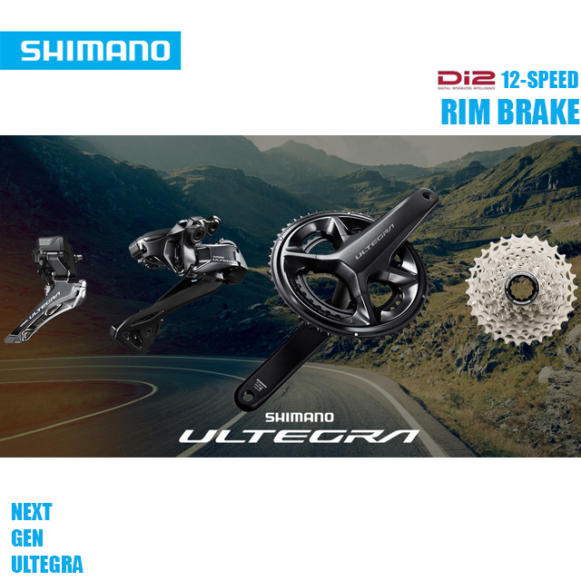 ชุดเกียร์ไฟฟ้าแบบ Groupset Shimano Ultegra R8100 Di2 RIM BRAKE